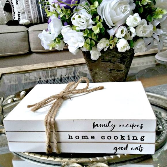 Unbranded | Accents | New Rustic Farmhouse Wood Book Stack Decor | Poshmark